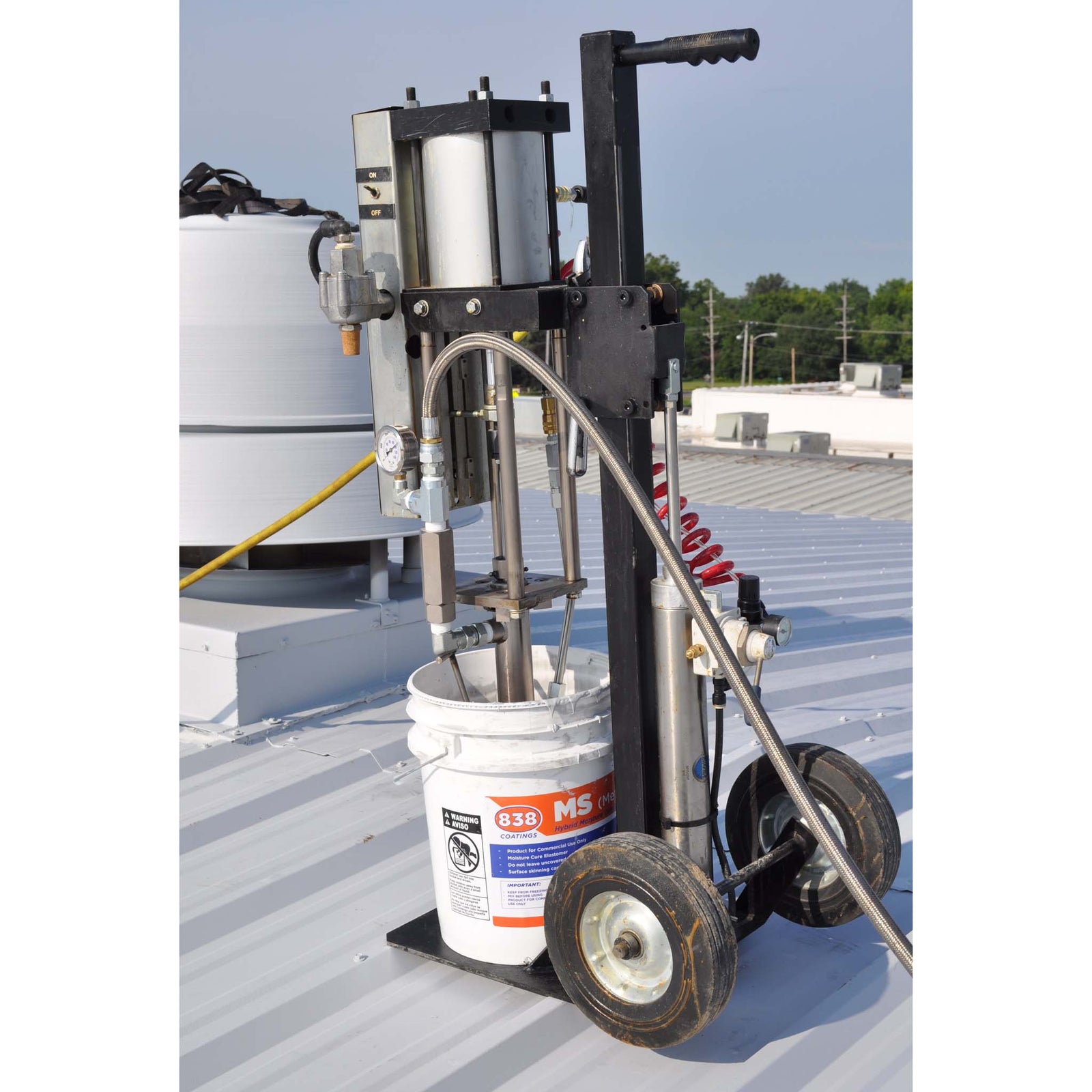 Portable 5 Gallon Pail Pump for Joint Filling and Concrete Restoration